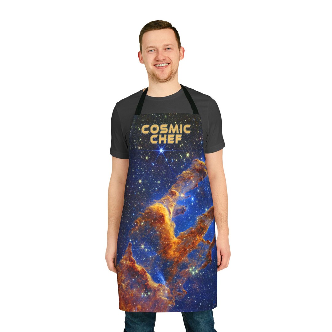 Cosmic Chef Apron Pillars of Creation Space Apron, James Webb Nebula ...
