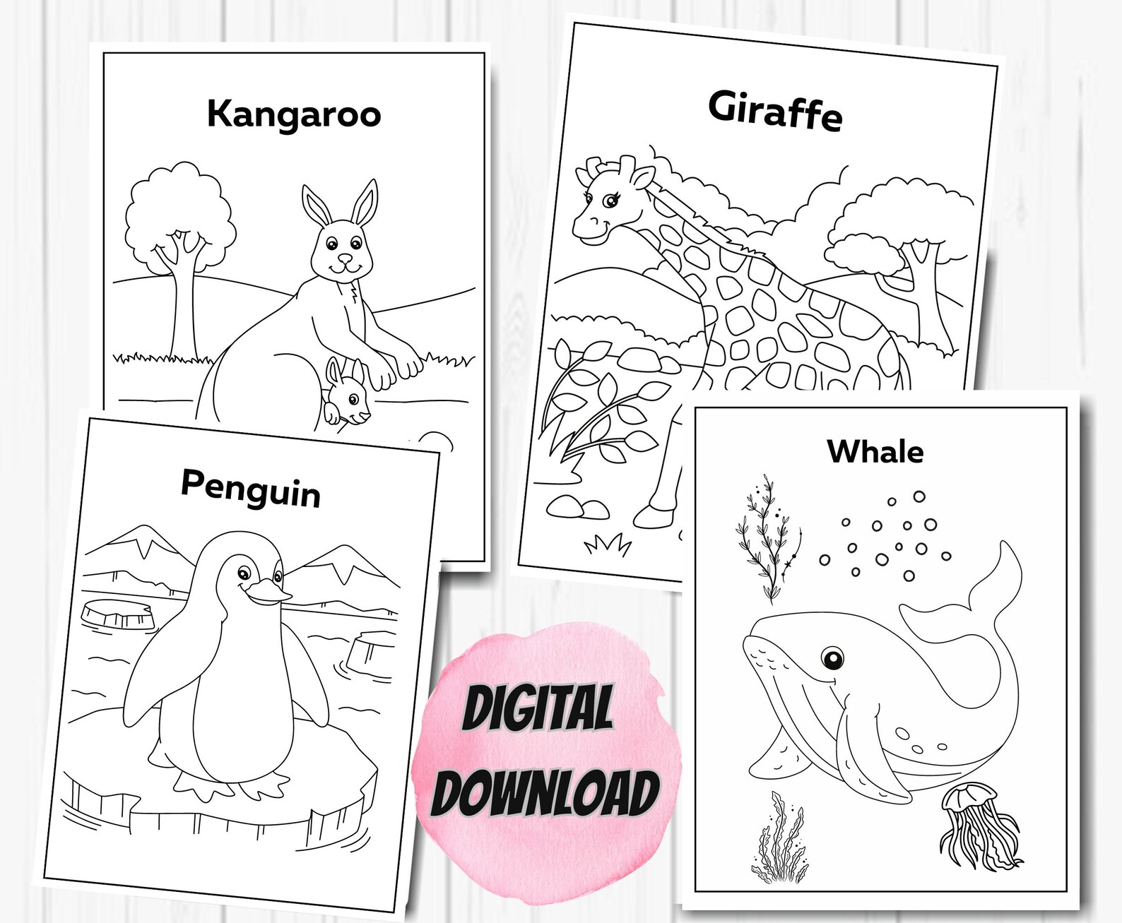 Animal Coloring Pages, 80 Animals Coloring Pages, Farm Animals Coloring ...