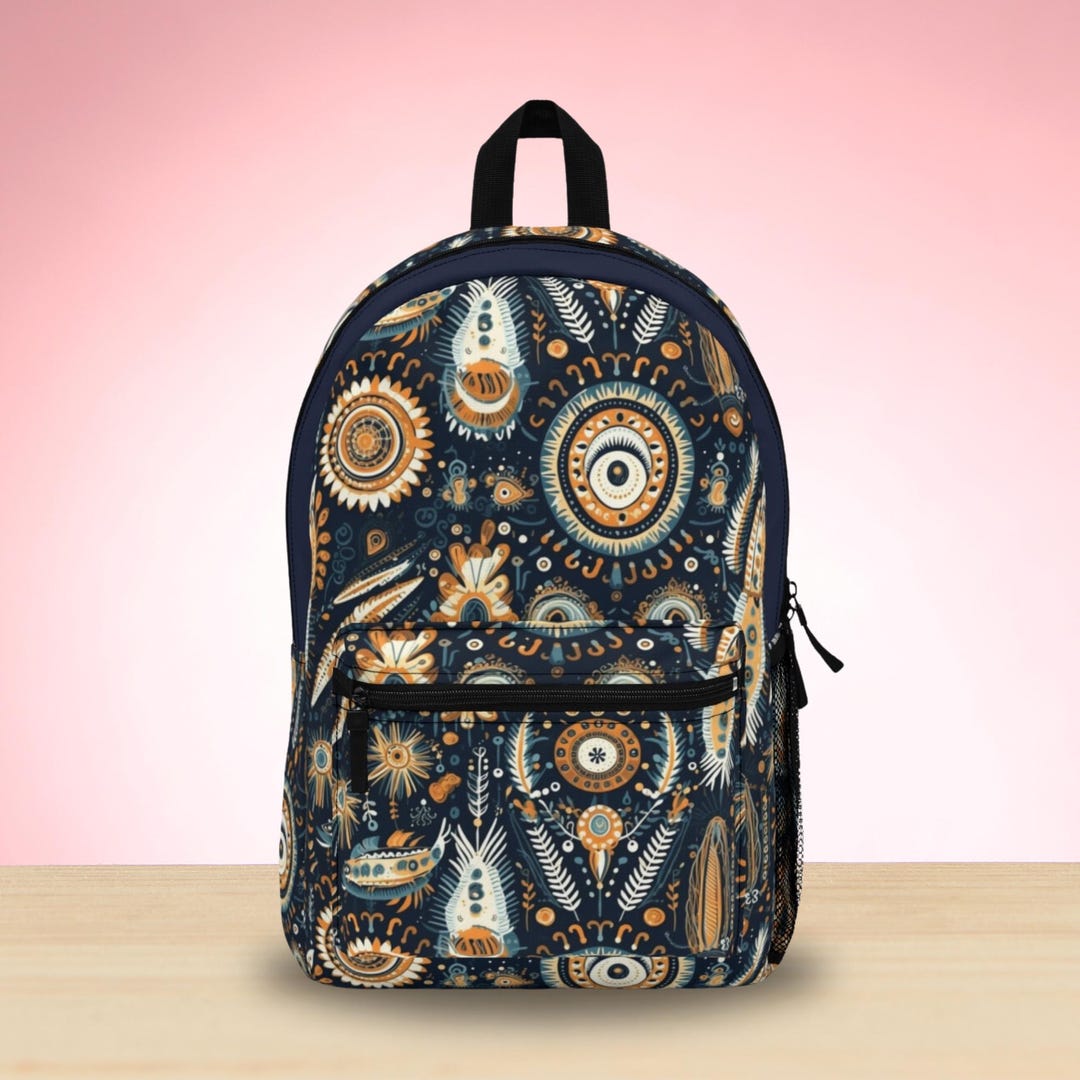 Folk Art Backpack, Boho, Cottagecore, Mysticism, Back to School ...