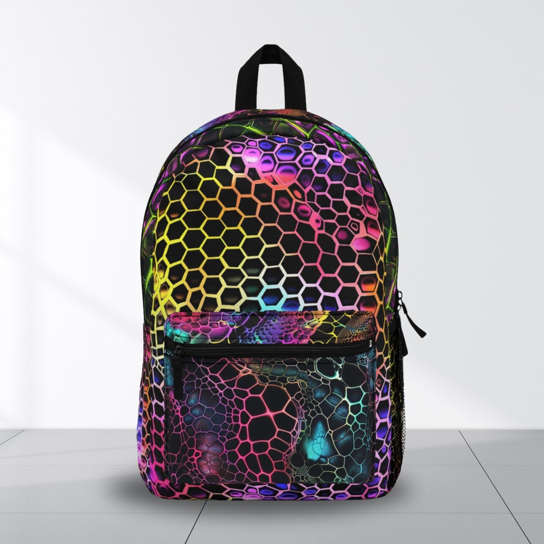 Neon Reptile Backpack, Snake Skin Backpack, Reptile Lovers, Back to ...