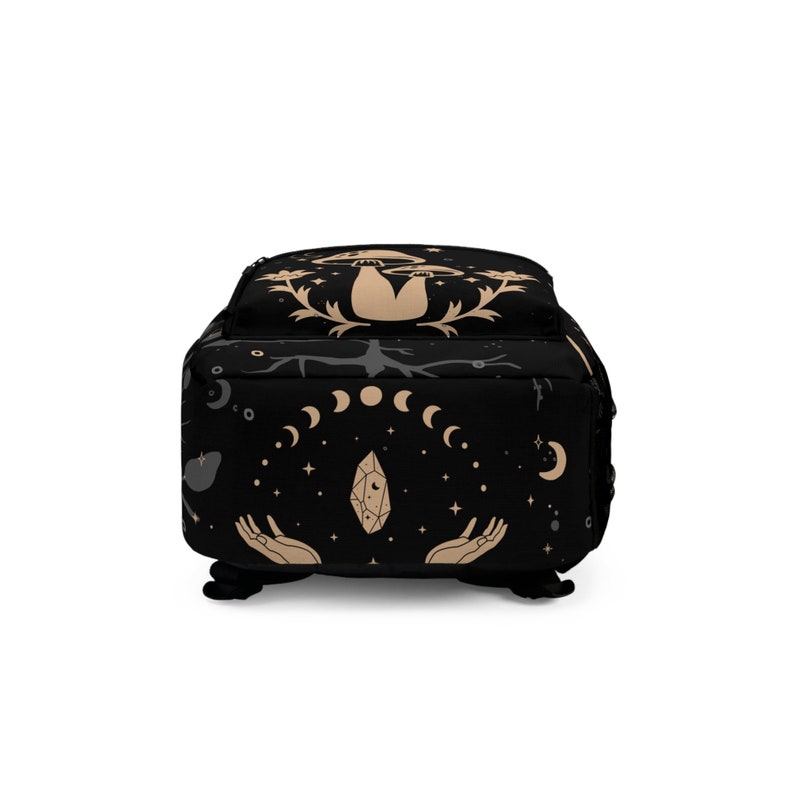 Moth Boho Backpack, Witchy Moon Bag, Whimsigoth Mushroom Bag, Gothic ...