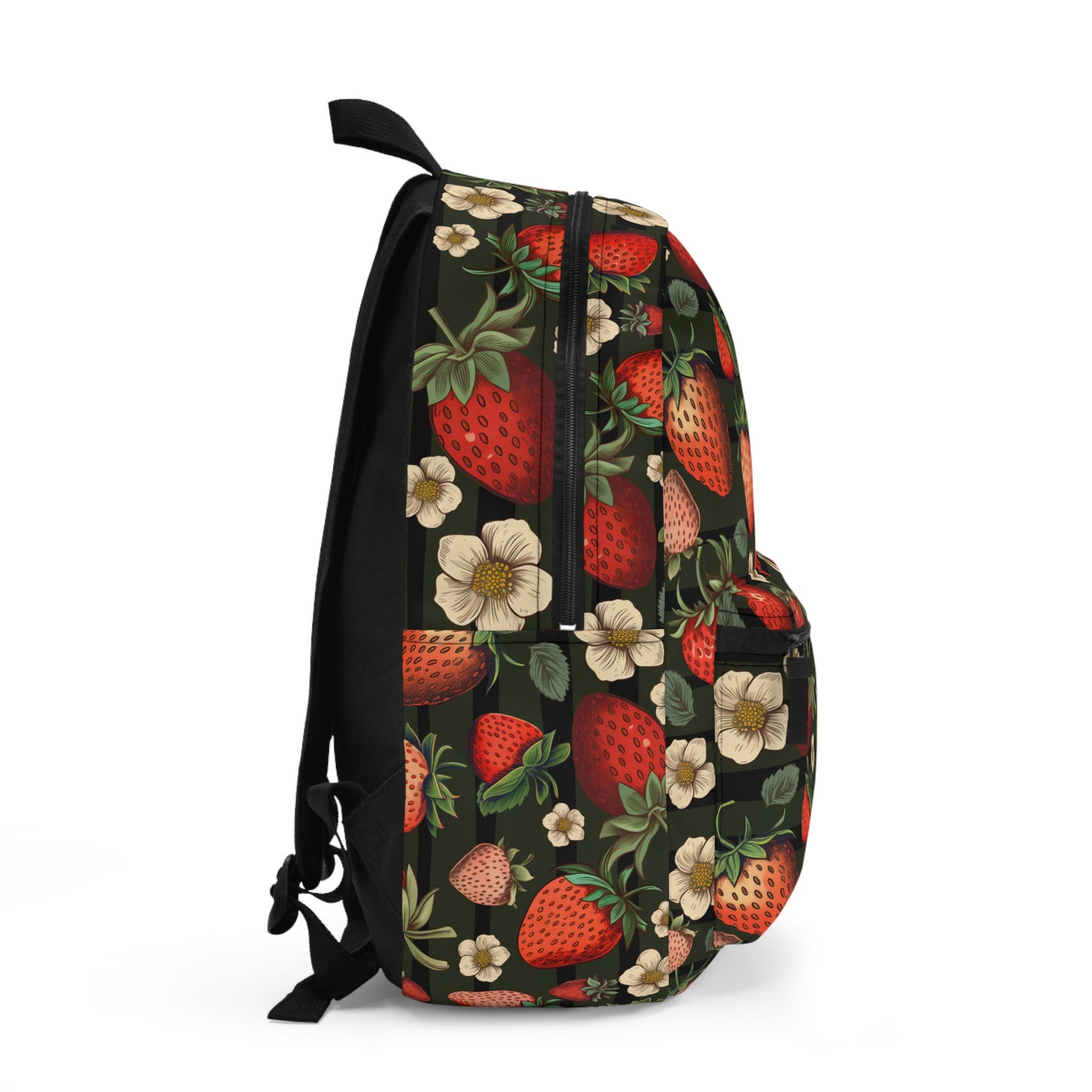 Strawberries Backpack, Cottagecore Fruit Backpack, Fan of Strawberries ...