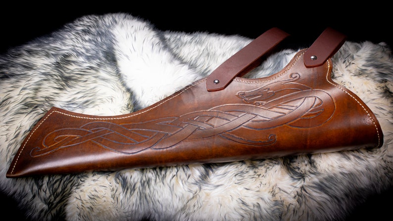 Medieval Viking Side Quiver for Arrows and Archery for Left Hand and ...
