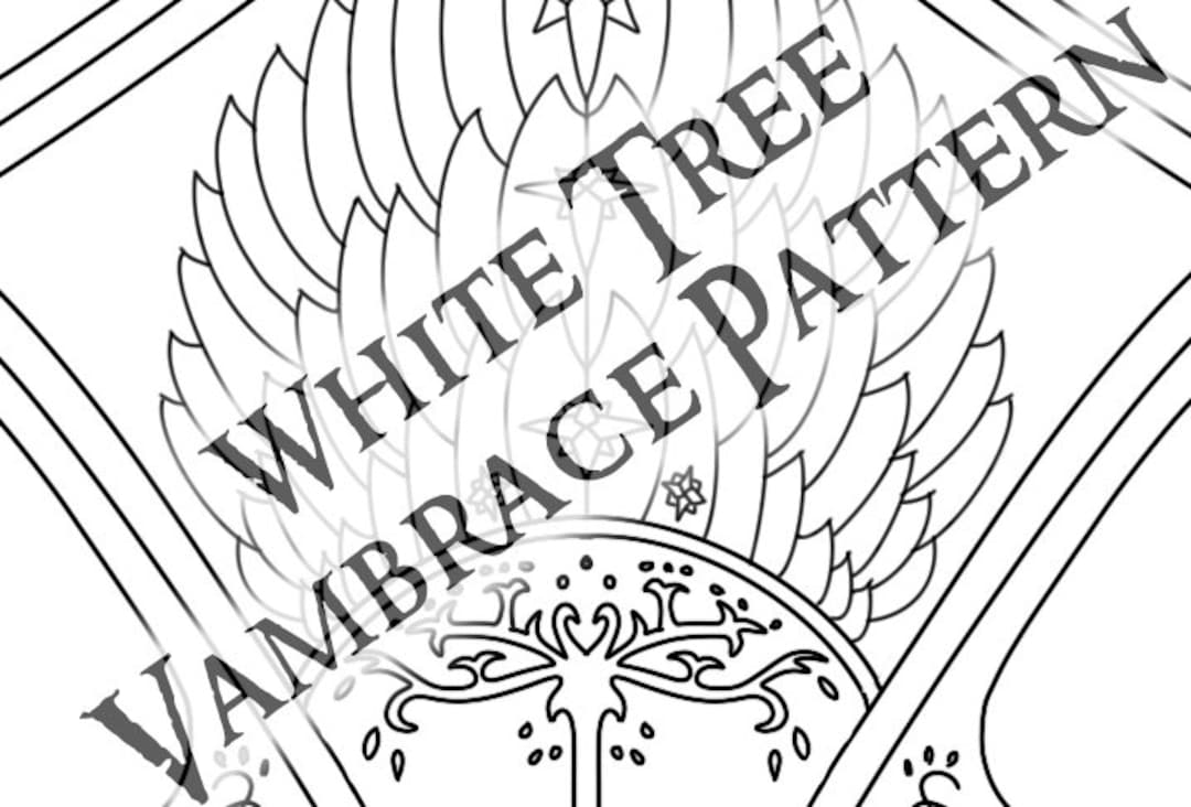 Gondorian Style White Tree Vambrace Pattern - Etsy