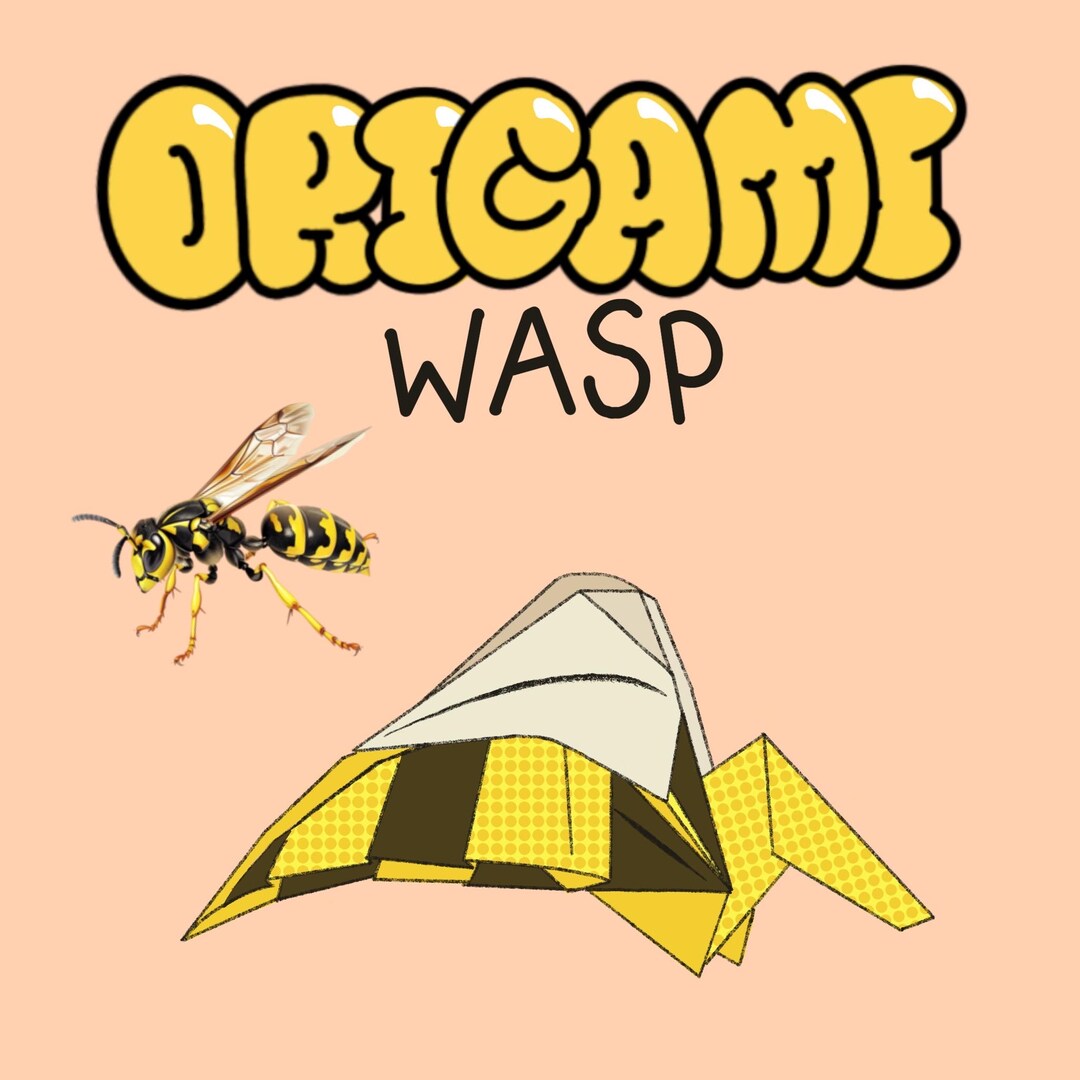 Origami How-to Book Digital Download: Paper Wasp Model | Unique ...