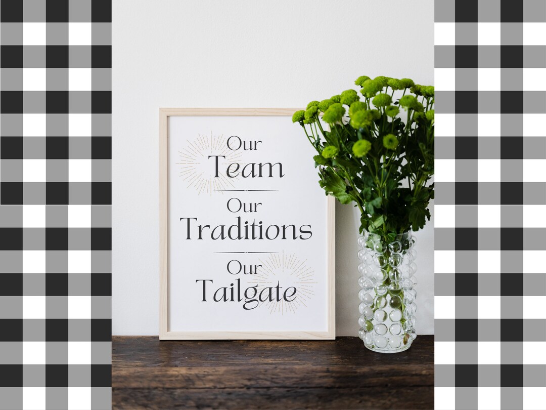 Printable Football Tailgate Party Sign Instant Download - Etsy
