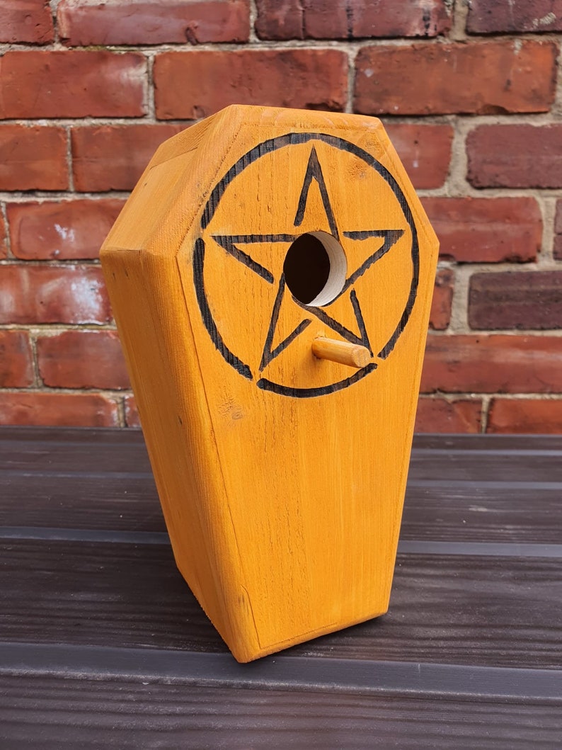 Coffin Shaped Bird House / Nesting Box - Etsy