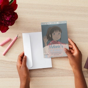 Studio Ghibli Spirited Away Birthday Party Invitation Bundle, Canva ...