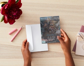 Studio Ghibli Howls Moving Castle Birthday Invitation Party, Canva ...