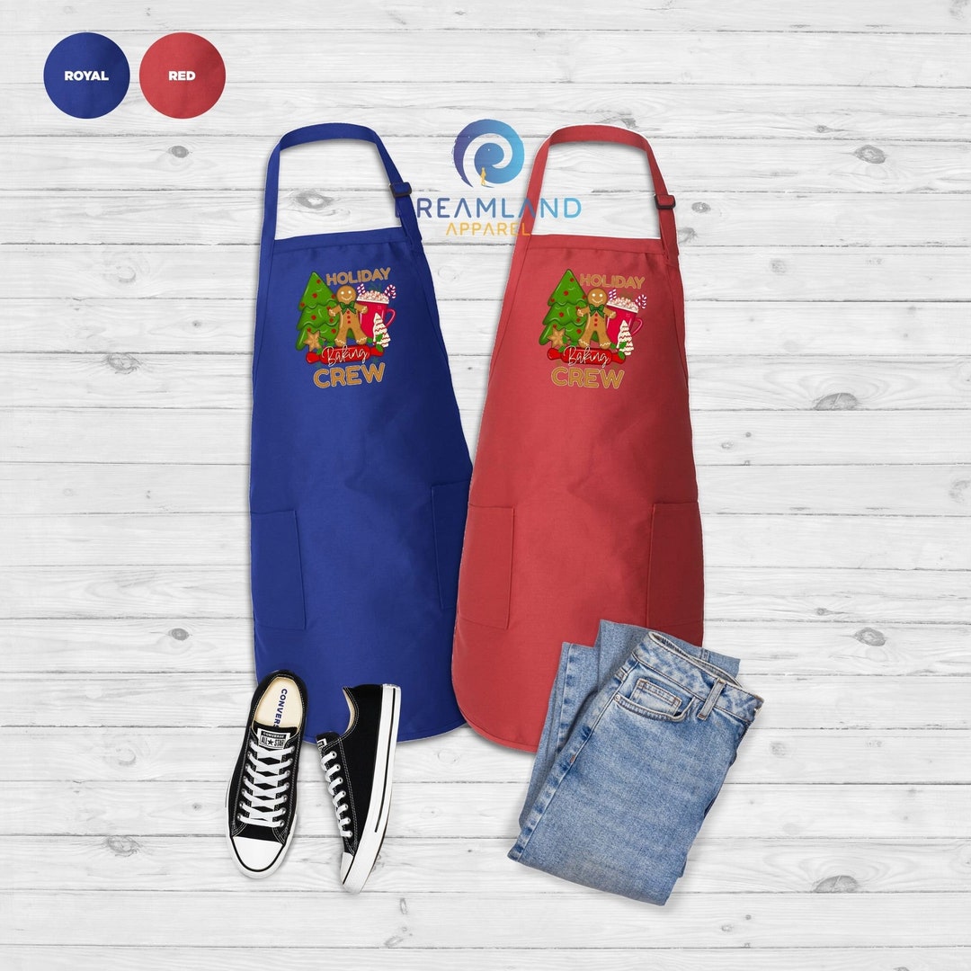 Holiday Baking Crew Apron, Christmas Cookie Apron, Apron for Family ...
