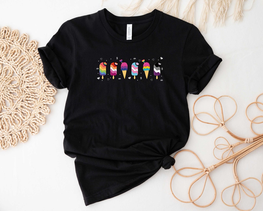 Popsicles T-shirt, LGBT Rainbow, LGBTQ Pride Tee, LGBTQ Summer Clothing ...