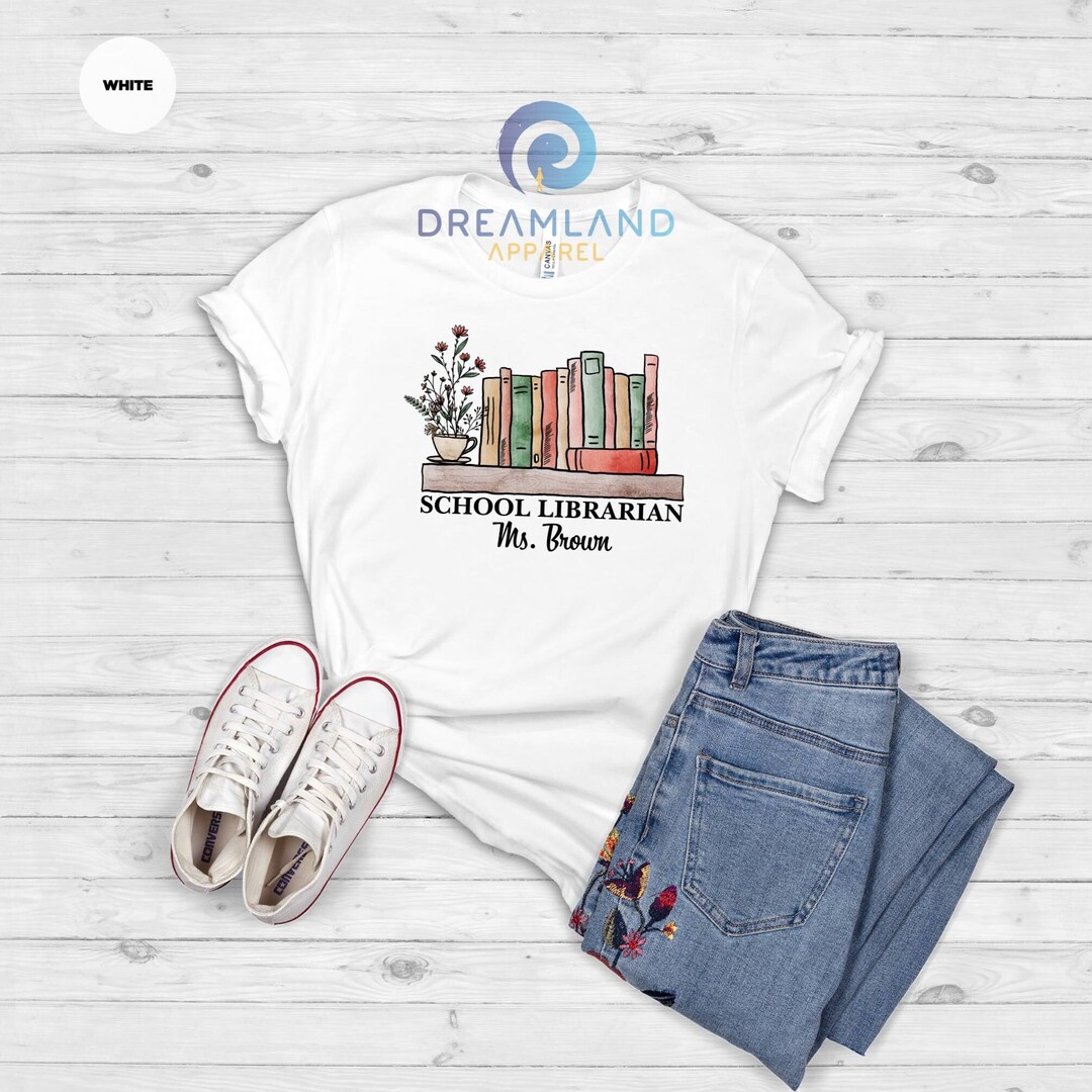 Custom School Librarian T-shirt, Back to School Sweatshirt ...