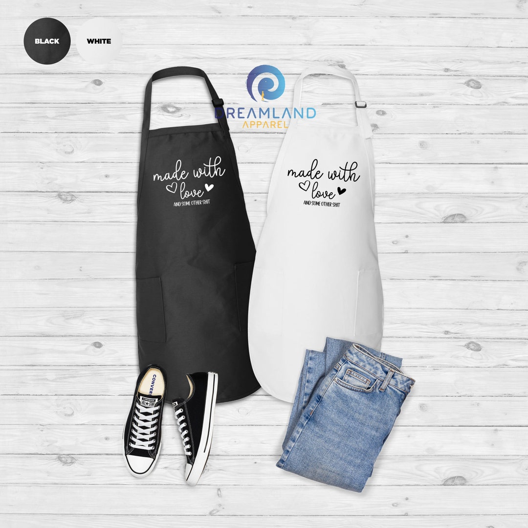 Made With Love Apron, Kitchen Apron, Chef, Sarcastic Kitchen Apron ...