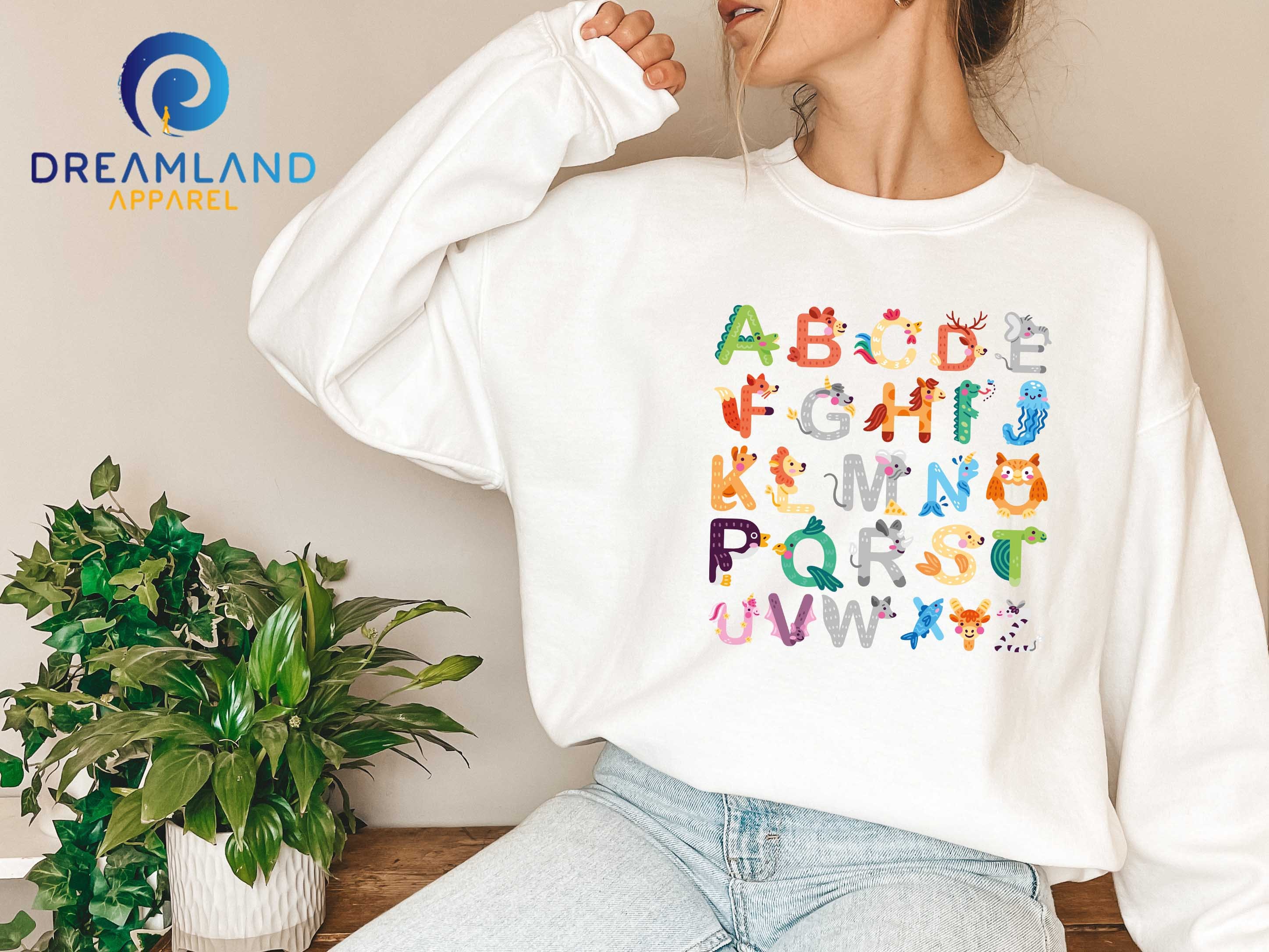 Alphabet Shirt, ABC Shirt, Animals Alphabet T-shirt, Kindergarten ...