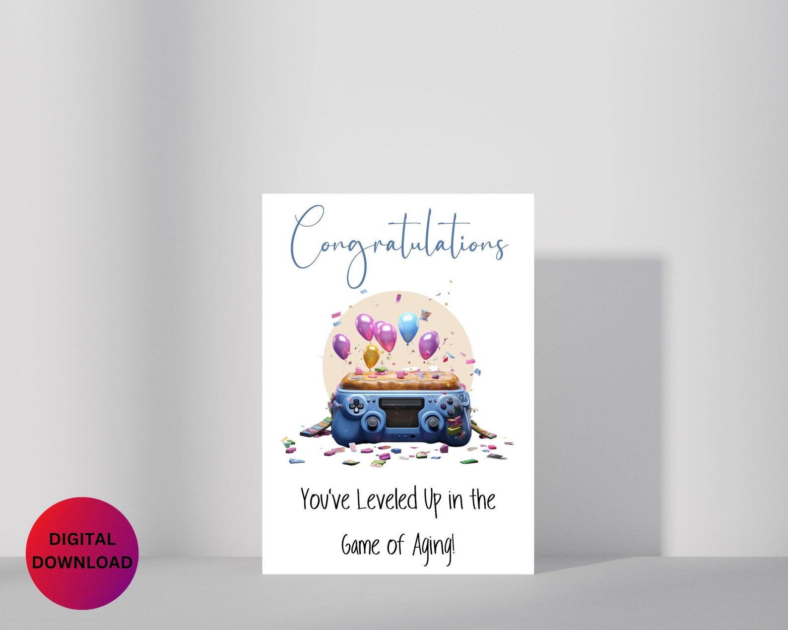 Video Game Birthday Card Printable, Printable Gamer Birthday Card, for ...