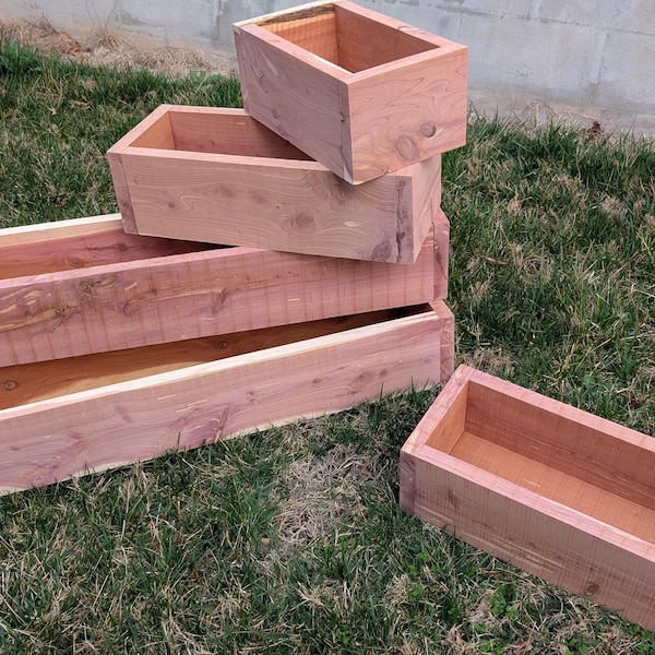 Red Cedar Planter - Etsy