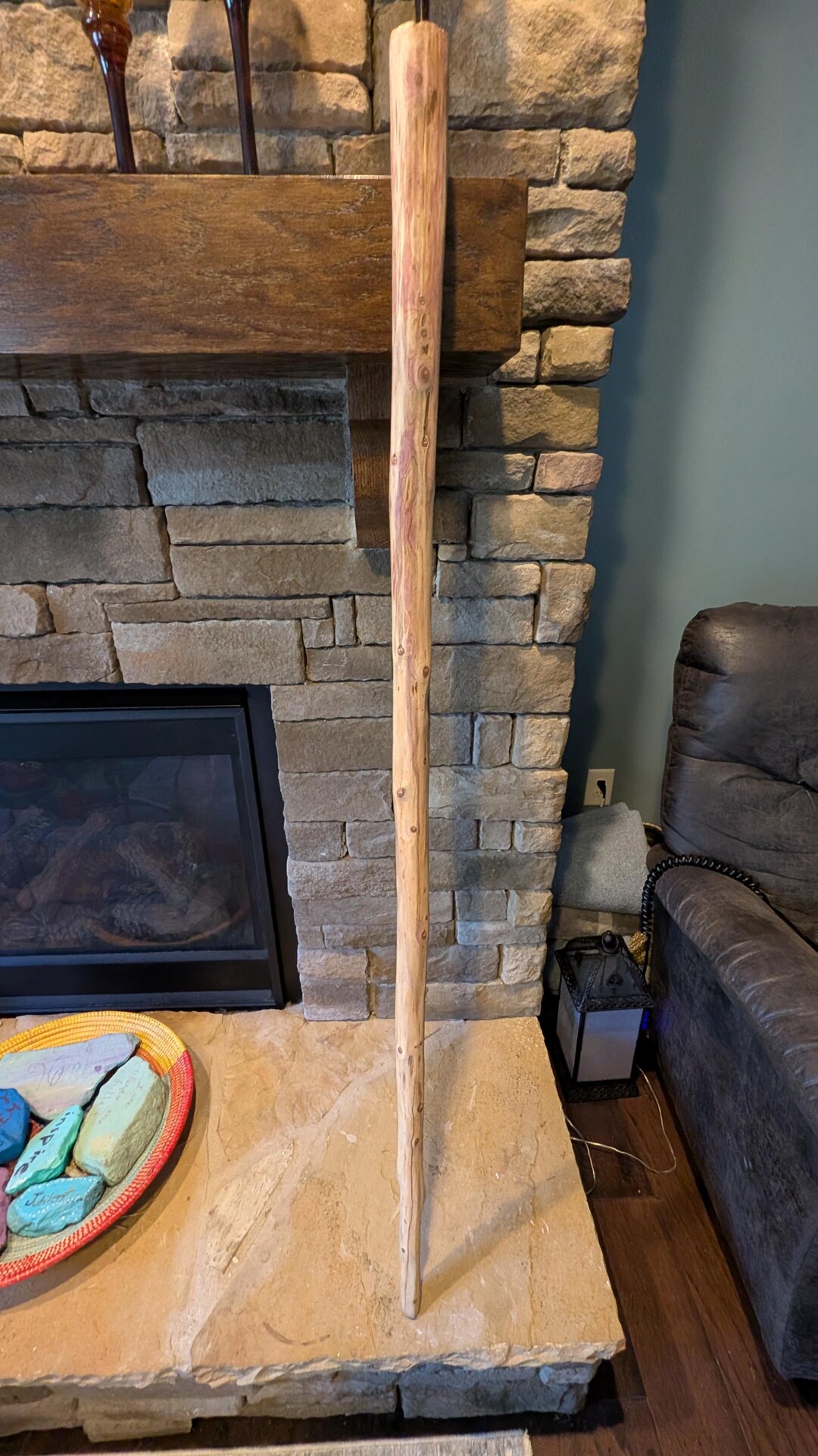 Handcrafted Aromatic Cedar Hiking Stick, North Carolina Walking Stick ...