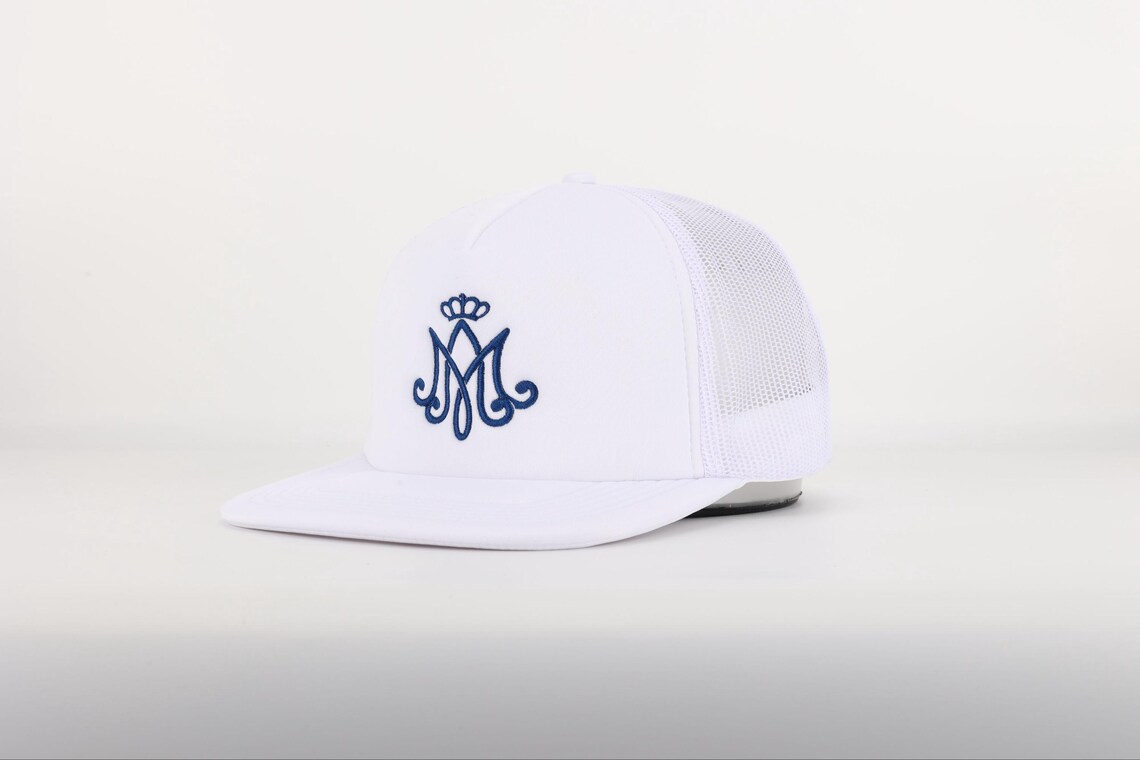 Auspice Maria Embroidered Trucker Hat - Etsy