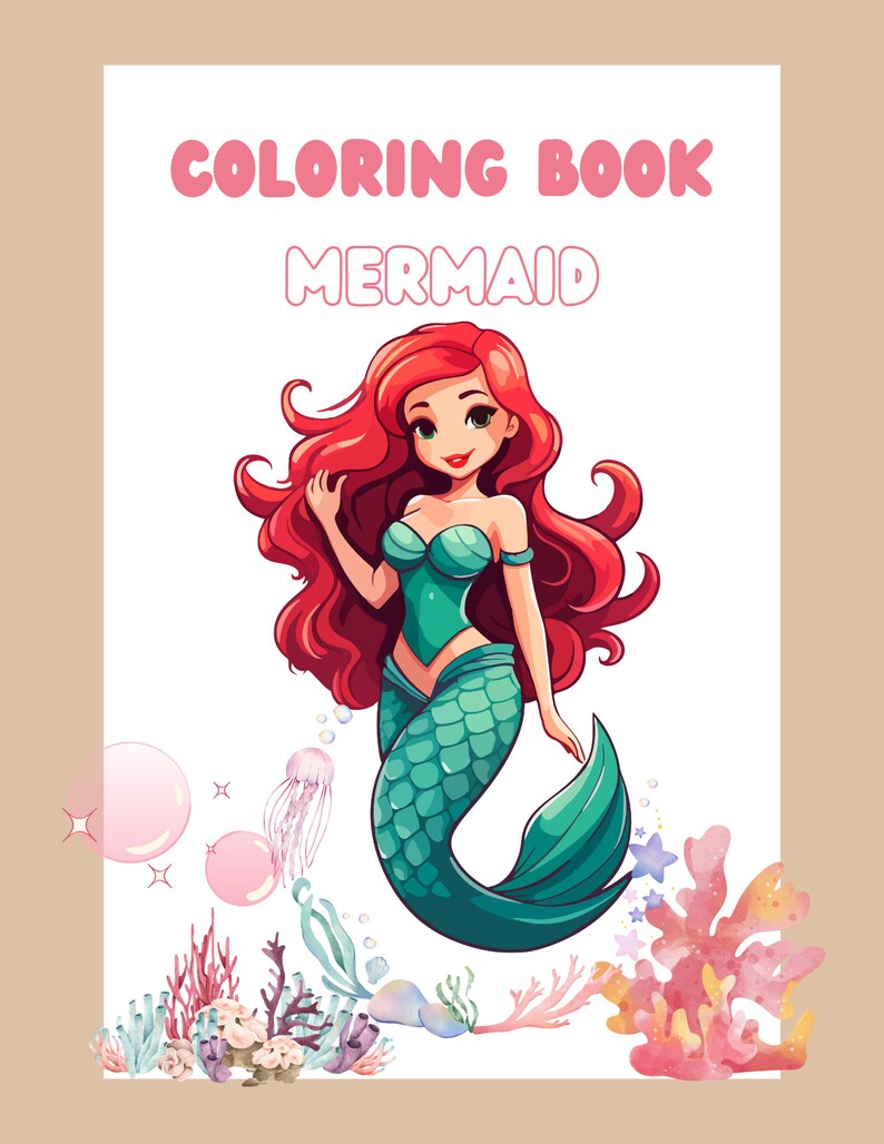 Coloring Mermaid Mermaid Coloring Pages Printable Mermaid Coloring Book ...