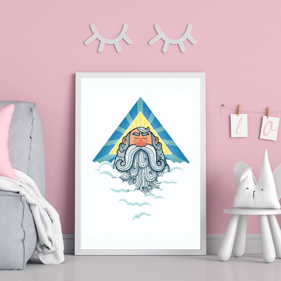 Greek Poster Ancient Greek God Minimalist Motivational Print Hellenic ...