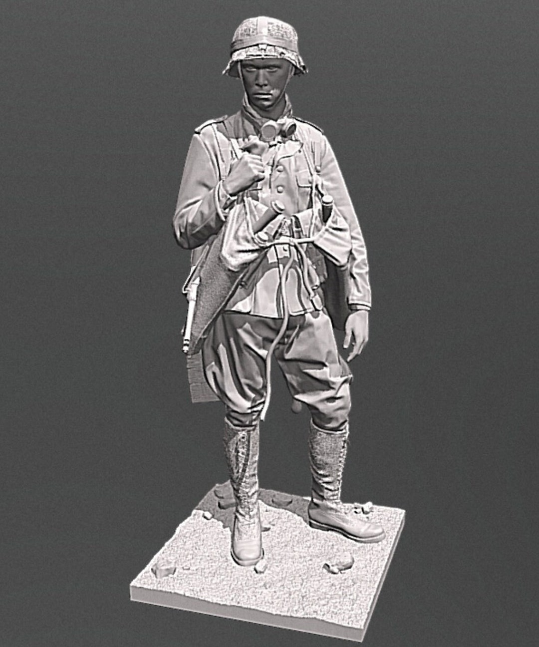 Resin Printed Ww2 German Soldier 120mm - Etsy