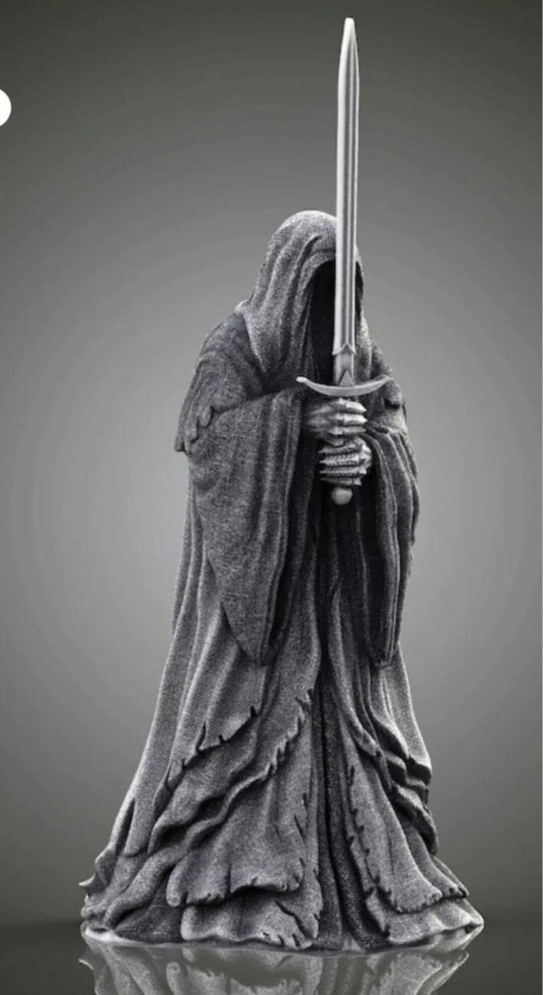 Lotr Ring Wraith 3d Printed Model 1:16th Scale - Etsy