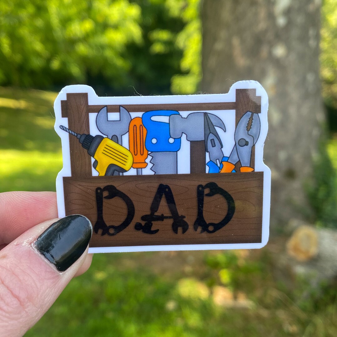 Father's Day Sticker Tool Sticker Tool Box Sticker Dad Gift Sticker ...