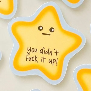 Gold Star Stickers Funny Stickers Snarky Stickers Adult Humor Sarcastic ...
