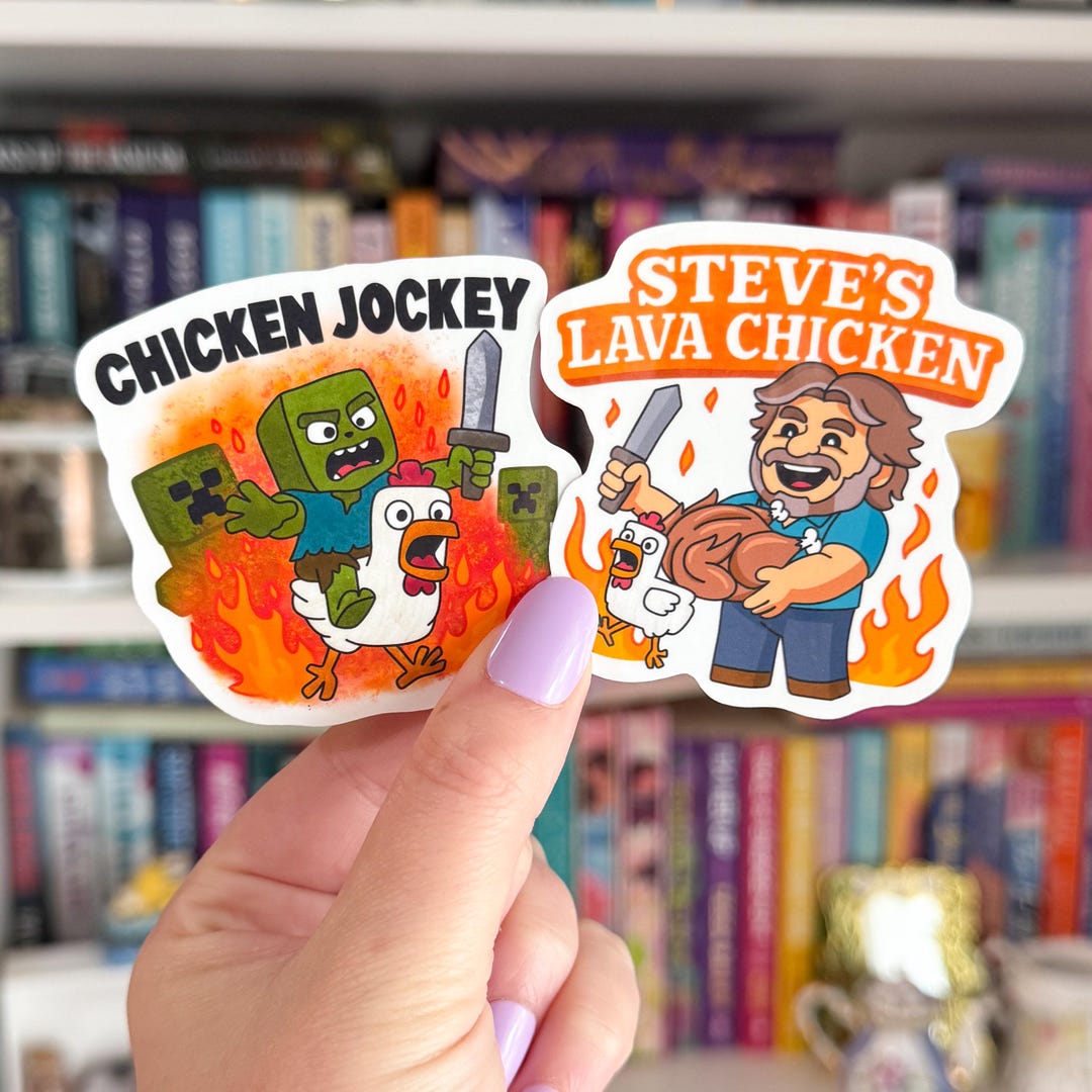 Minecraft Stickers Minecraft Movie Stickers Chicken Jockey Sticker ...
