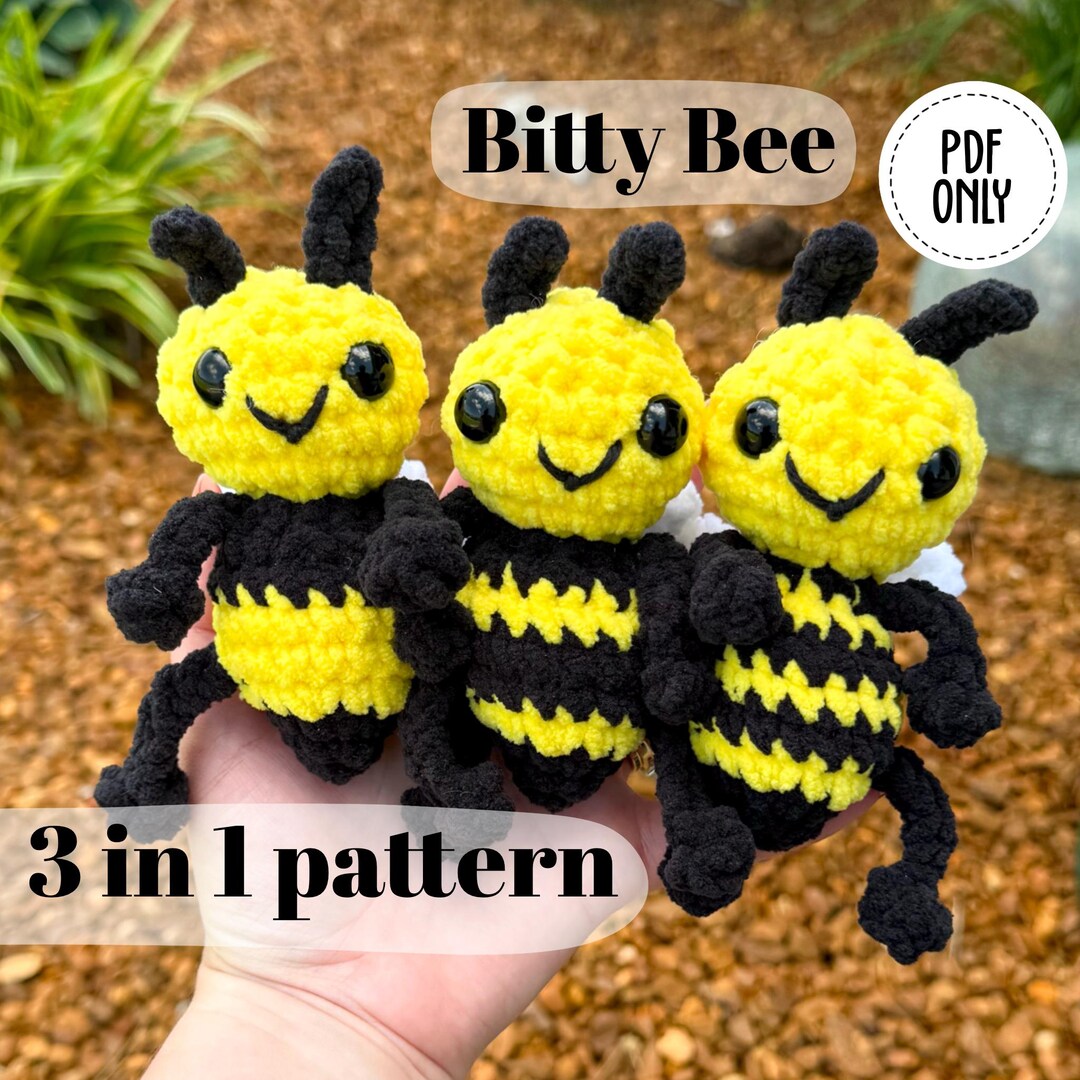 Bee Crochet Pattern Amigurumi Crochet Pattern PDF Download No Sew ...