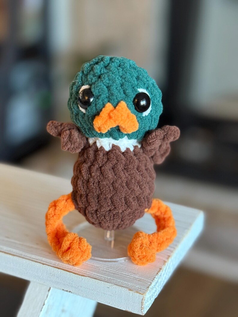 No Sew Mallard Crochet Pattern Duck Amigurumi PDF Download Beginner Friendly Crochet Bitty Buddy ...