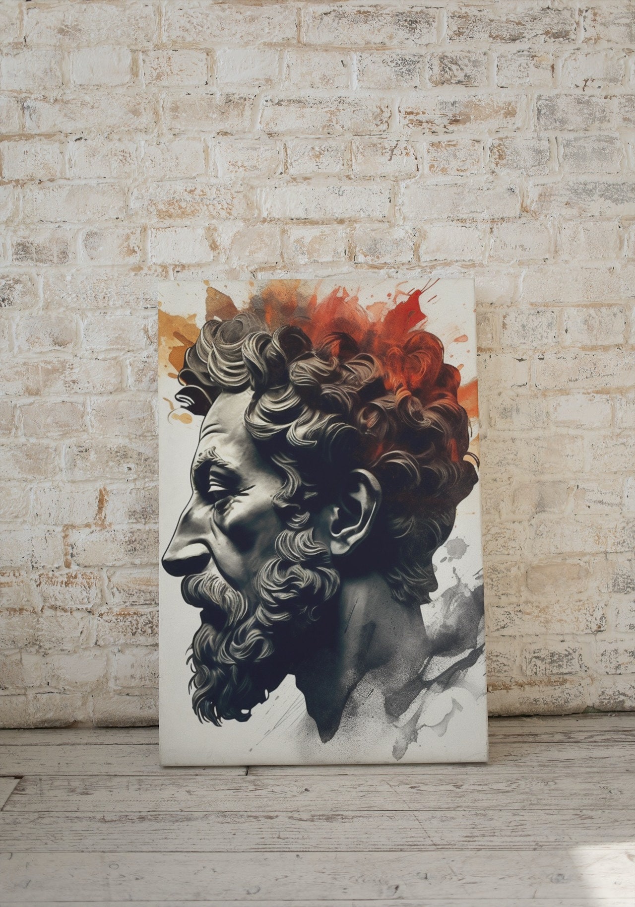 Stoic Wall Art for Living Room Philosophy Painting Impressionist Art ...