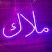 Custom Arabic Neon Sign in Single Line - Etsy