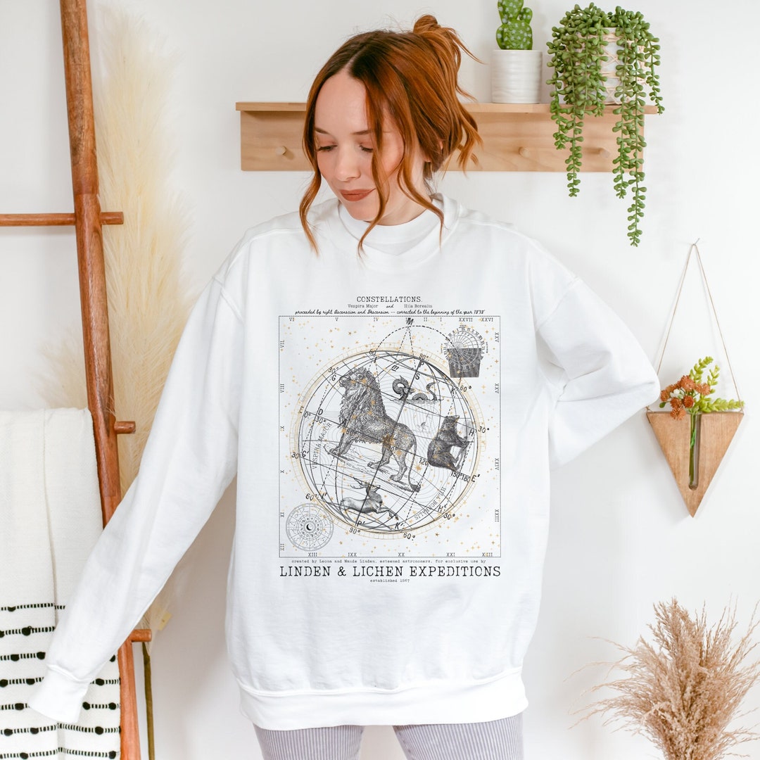Constellations Map Sweatshirt - Unisex, Graphic, Made in the USA ...