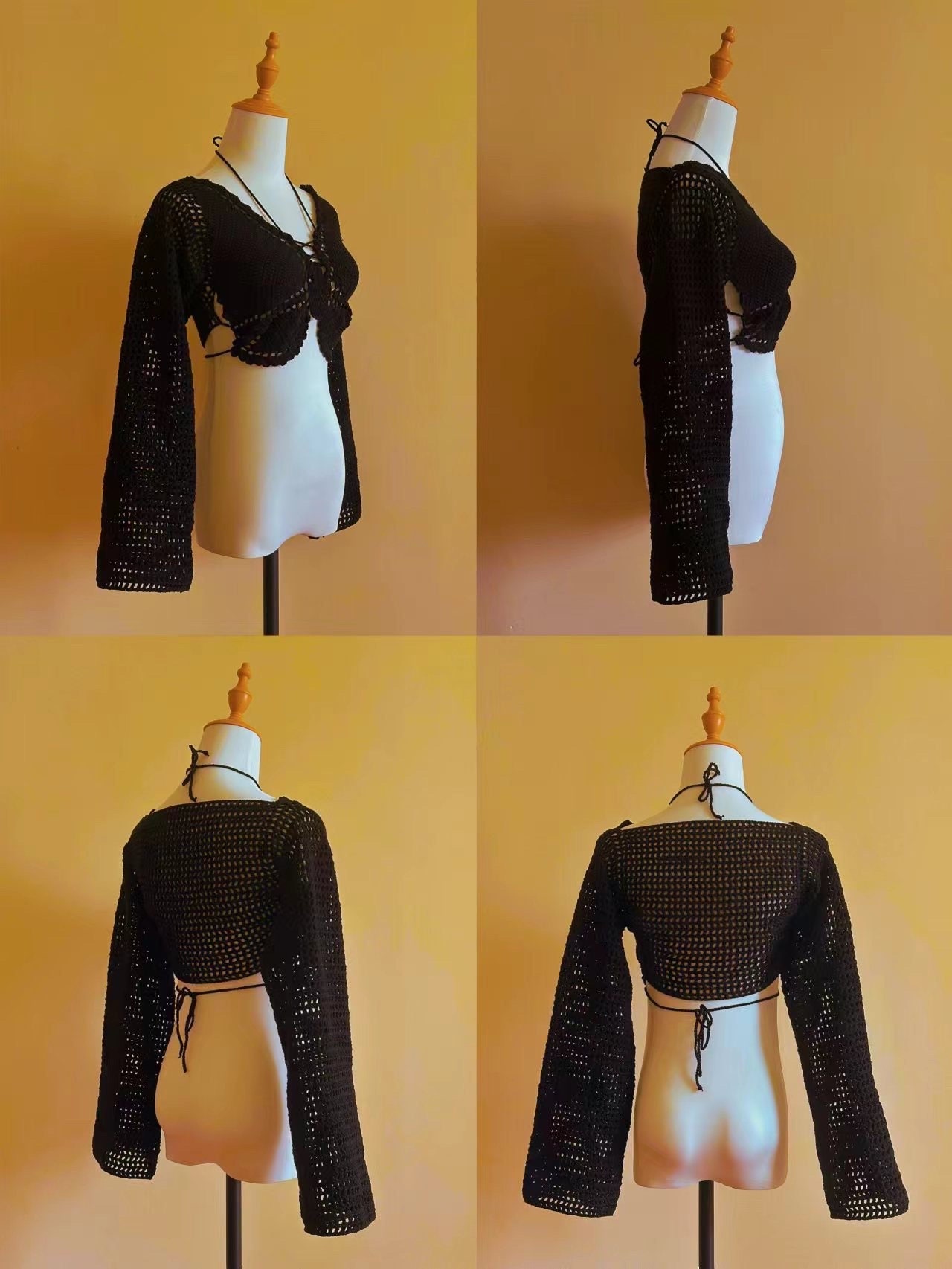 Crochet Butterfly Top Handmade Top - Etsy