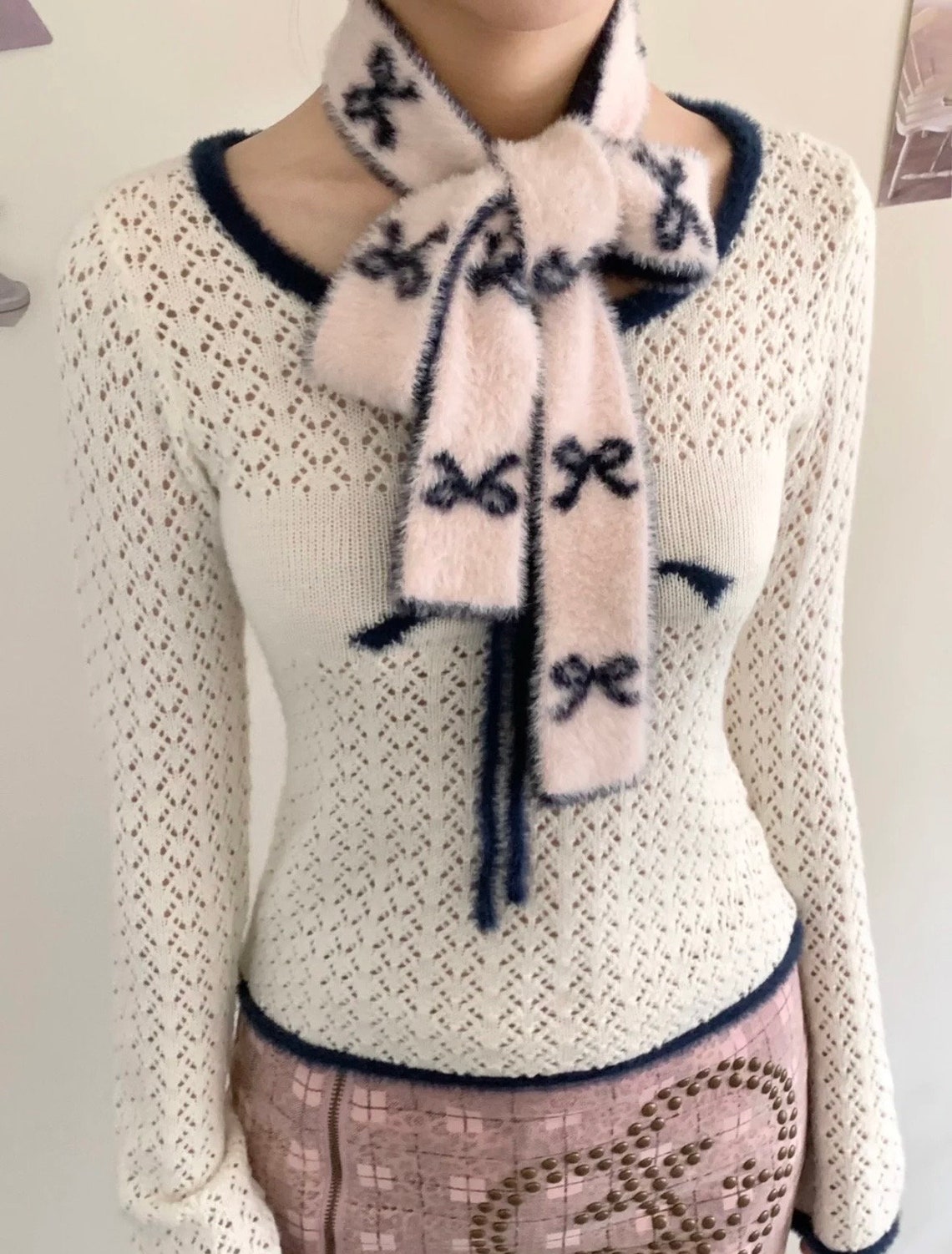 Crochet Scarf, Cute Scarf, Handmade Scarf, Gift for Her, Beautiful ...