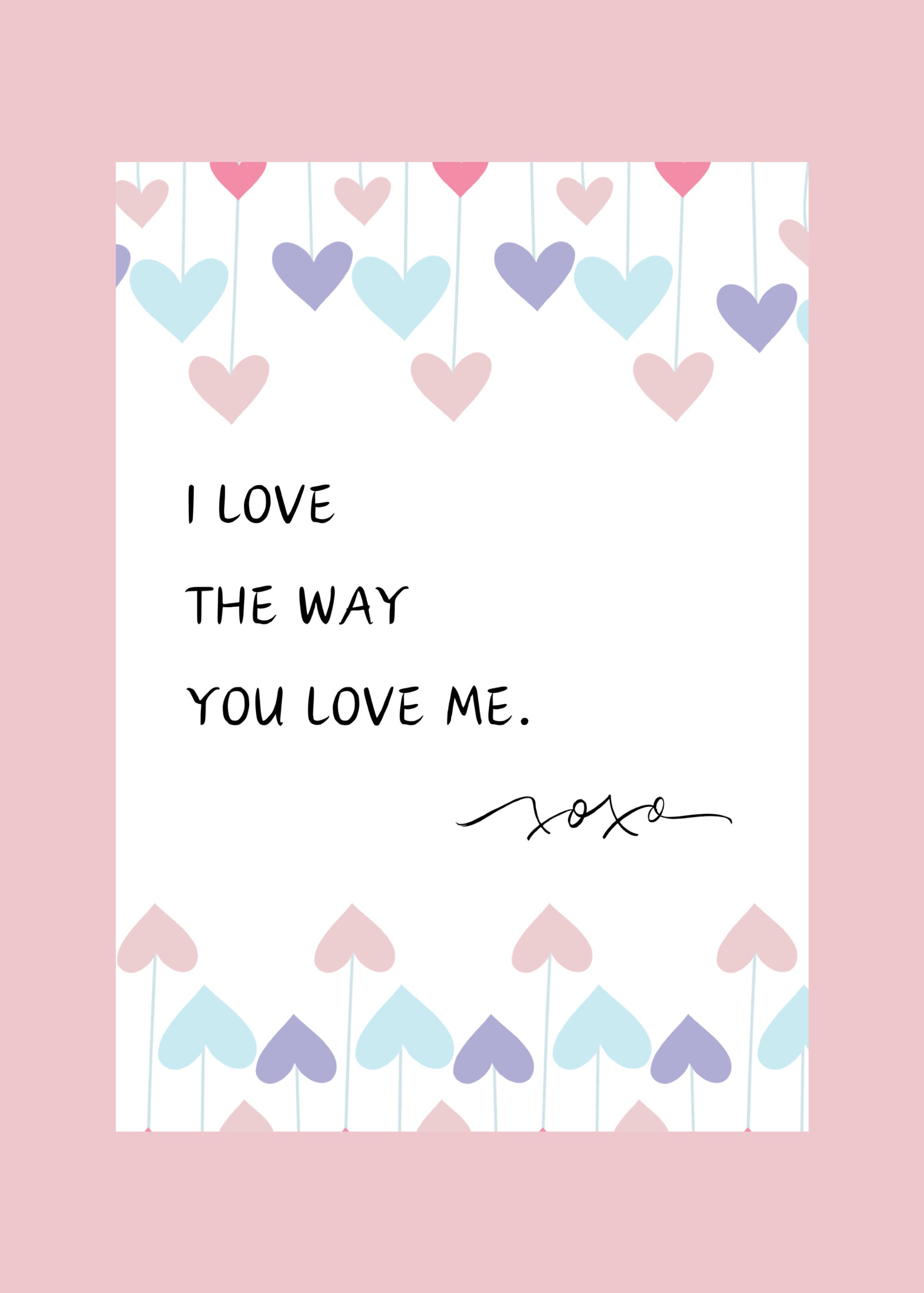 Valentine's Day Card Editable, Printable Digital Download - Etsy