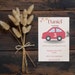 Editable Birthday Boys Red Car Theme Template Digital Printable ...
