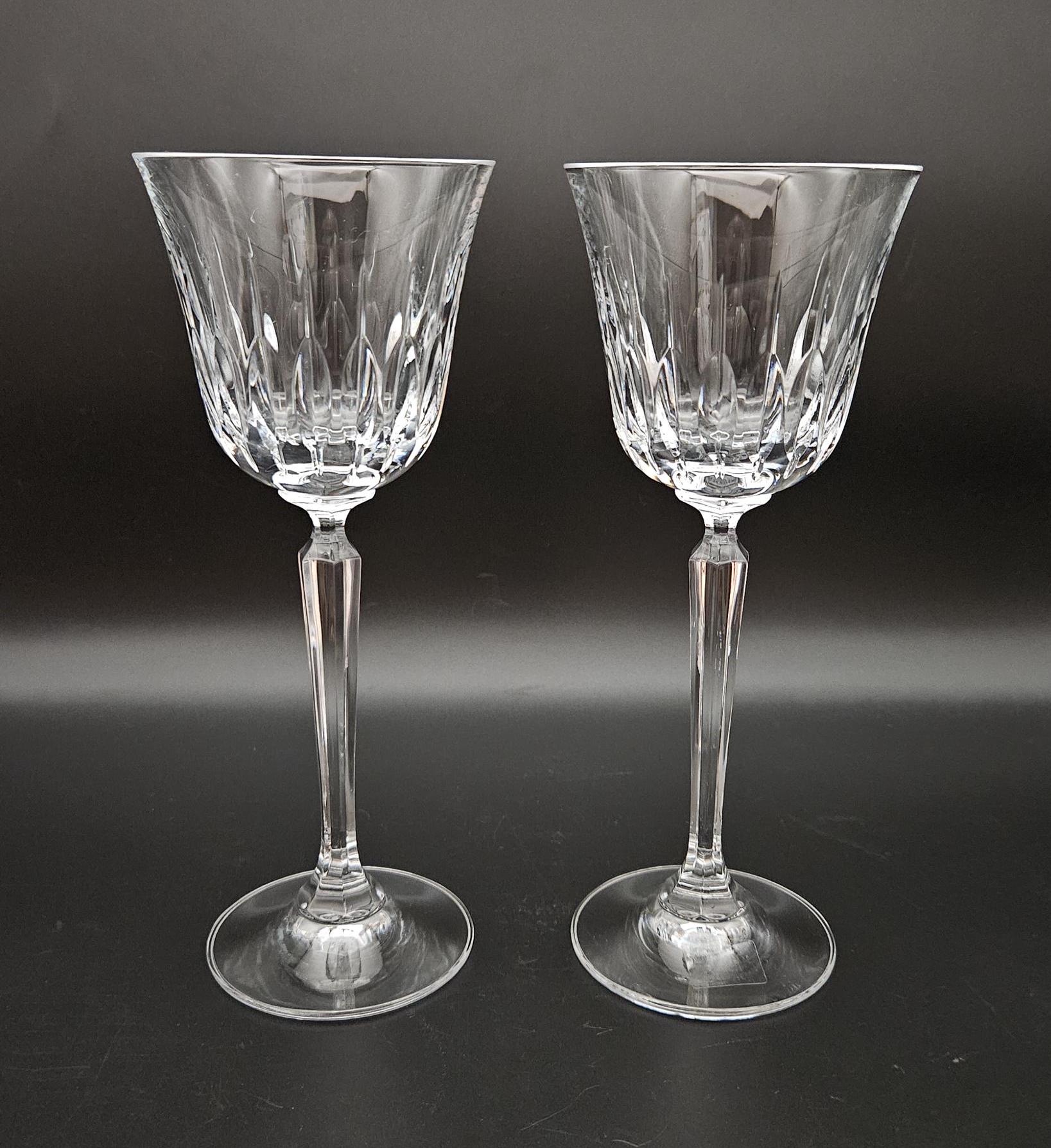 Vintage Mikasa Crystal Wine Glasses - Park Avenue Collection, Set of 2 ...