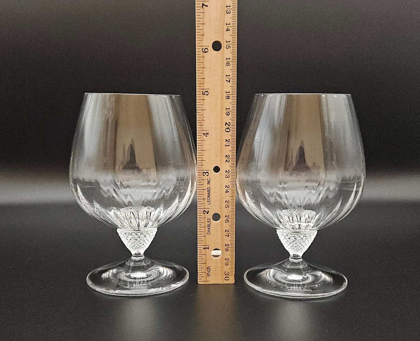 Vintage Villeroy & Boch Crystal Brandy Glasses – Laguna Collection, Set ...