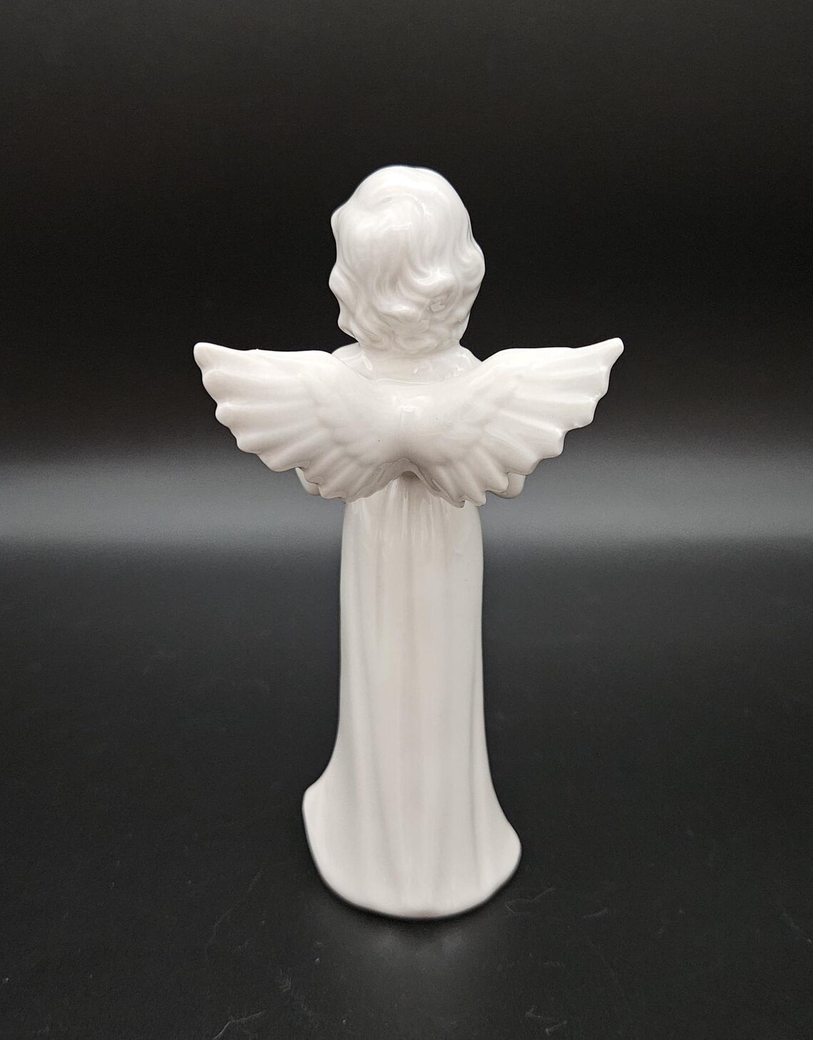 Vintage Dresden Germany White Porcelain Angel Figurine Conductor ...