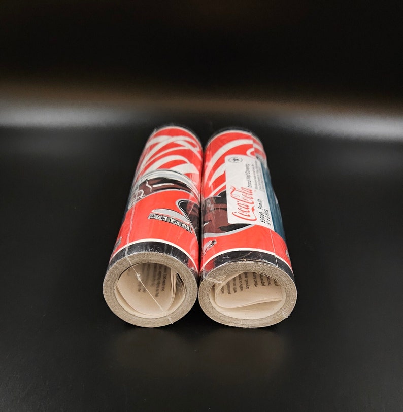 Vintage Coca-cola Border Wallpaper Roll Pair - Decorative Wall Paper 8 ...