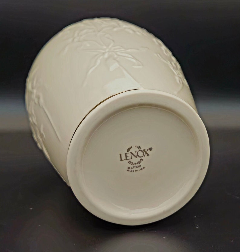 Vintage Lenox Vase - Porcelain Masterpiece Collection Embossed Flower ...