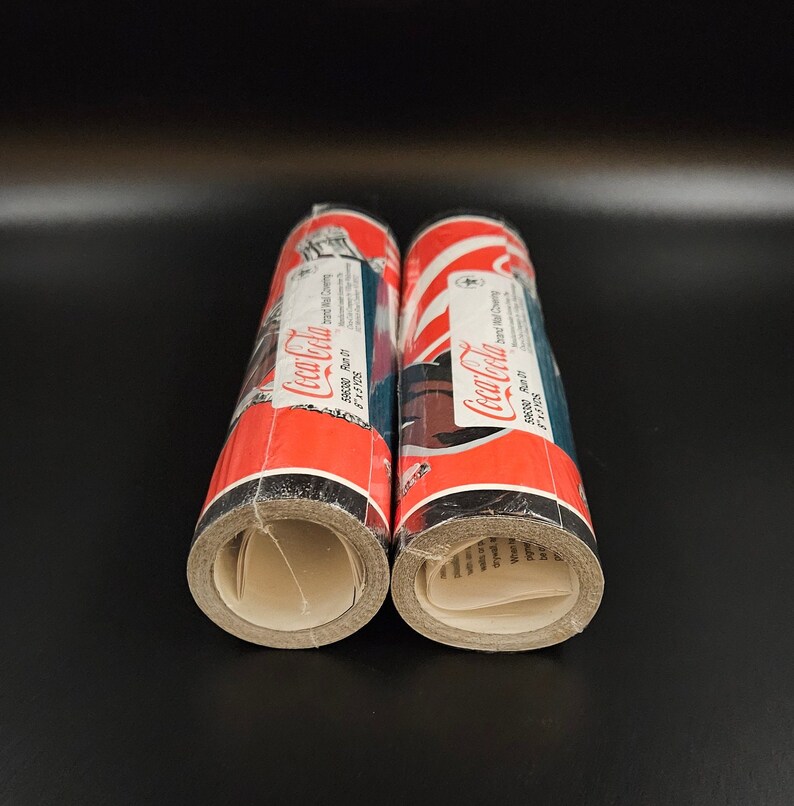 Vintage Coca-cola Border Wallpaper Roll Pair - Decorative Wall Paper 8 ...