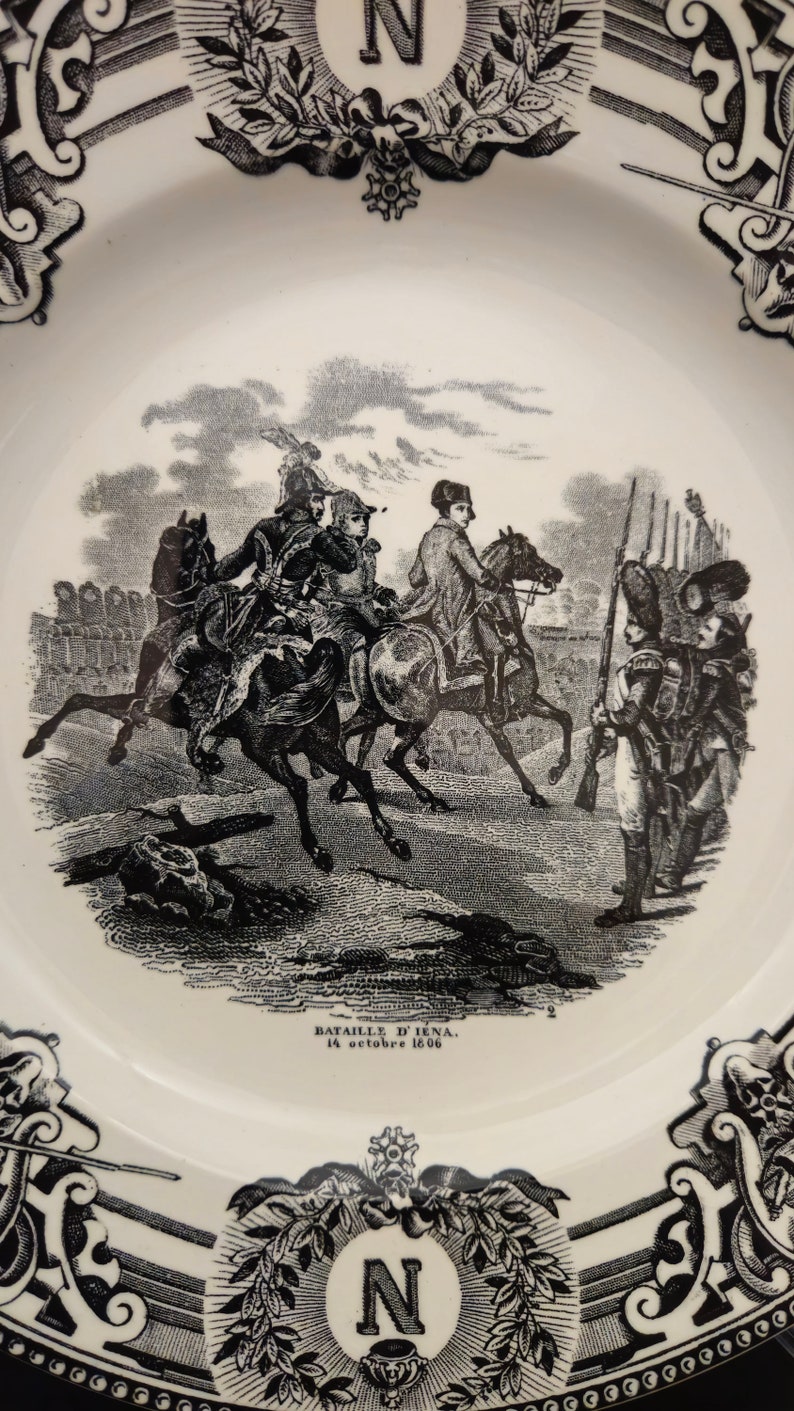 Vintage Napoleon Bonaparte Plates – Boch La Louviere, Belgium (set of 2 ...