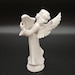 Vintage Dresden Germany White Porcelain Angel Figurine Playing Harp ...