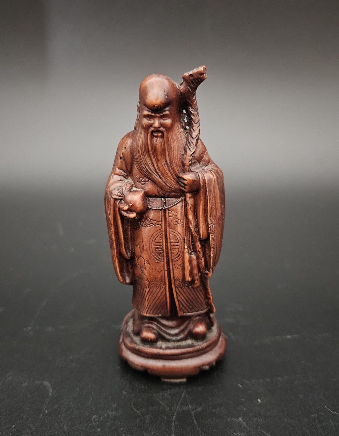 Vintage Hand Carved Boxwood Asian Philosopher Statues – Set of 2 - Etsy