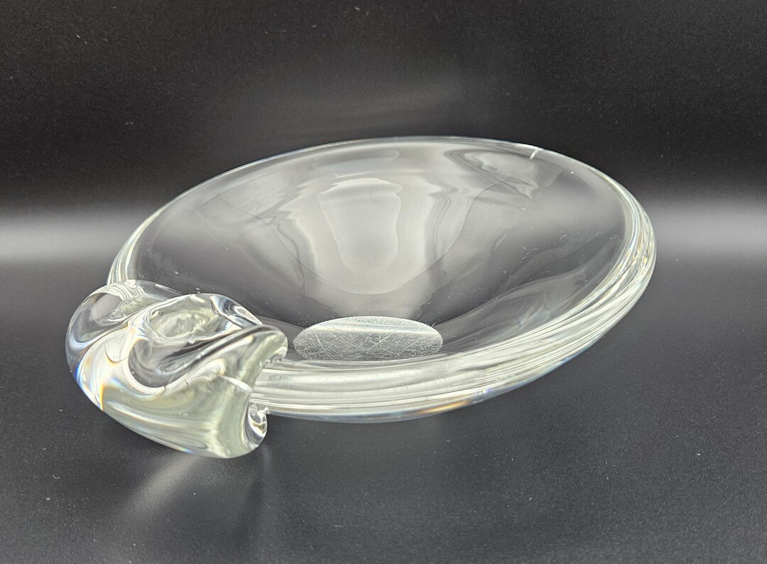 Steuben Mid-century Cigar Ashtray - Hand Blown Crystal Ashtray - Etsy