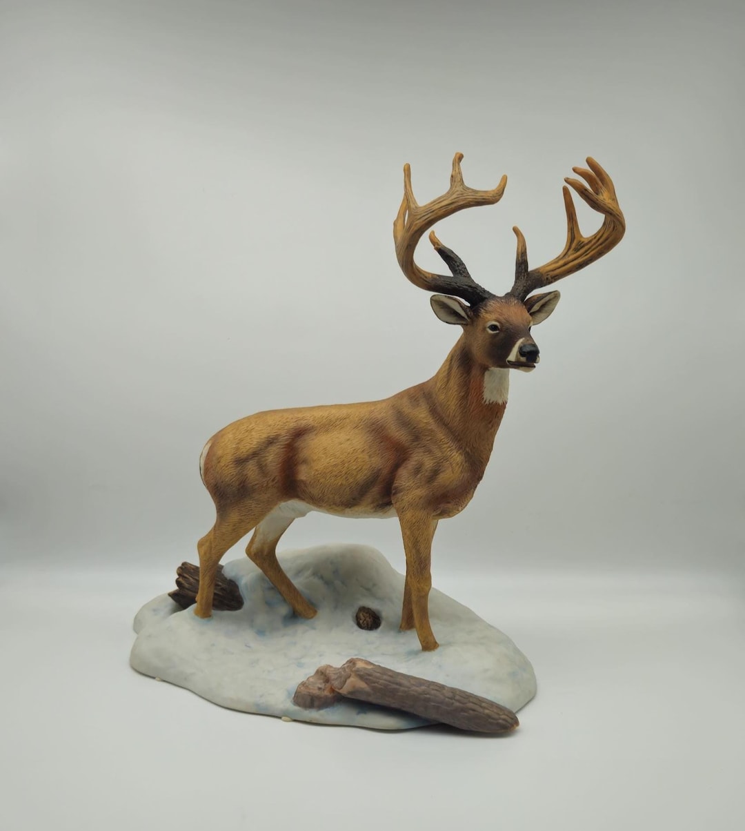 Rare Buck / Deer Figure - Danbury Mint - the Jordan Buck by Ron Van ...