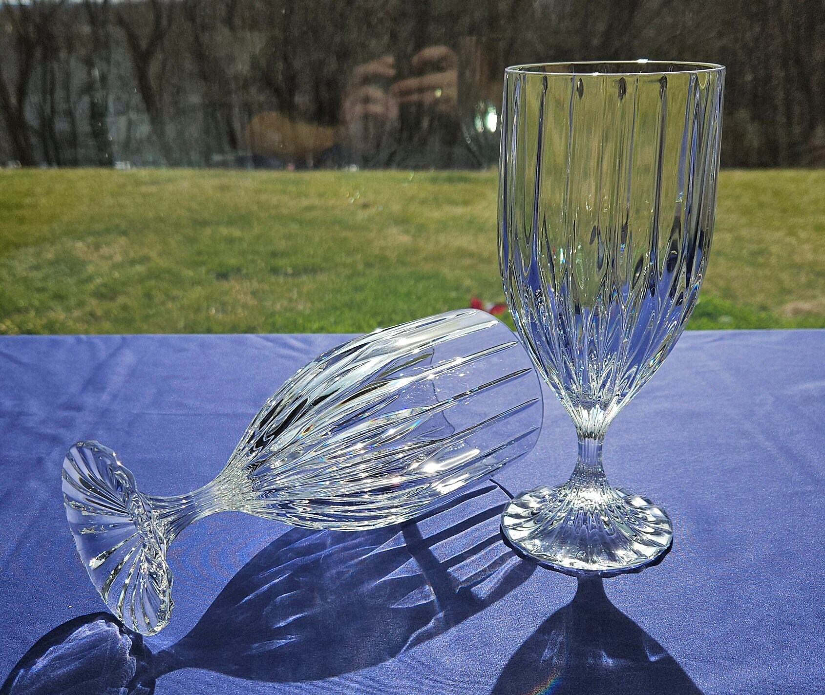 Vintage Mikasa Lead Crystal Goblets – Park Lane Iced Tea Water Glasses ...